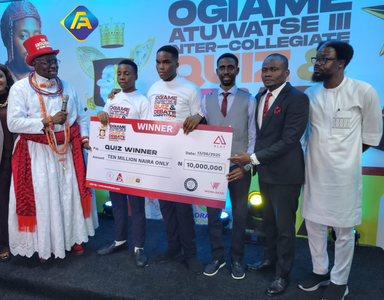 Dore Numa and International Unity school win Ogiame Atuwatse III Inter-Collegiate Quiz and ...